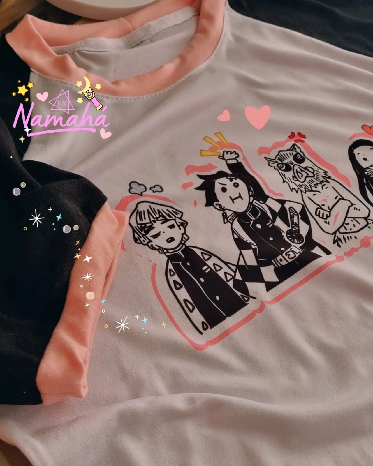 Camiseta de DEMON SLAYER NEZUCO PINK - Namahá Camisetas